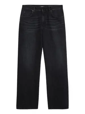 Balmain Loose Fit Jeans - 0pc Washed Black