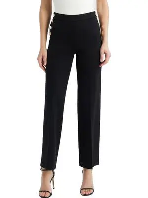 Anne Klein Pull-on Sailor Pants - Anne Black