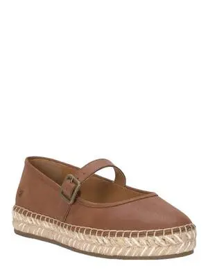 Lucky Brand Orlyna Espadrille Mary Jane Flat - Hazelnut Summer Haze