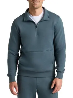 True Classic Fleece Quarter Zip Sweatshirt Neptune
