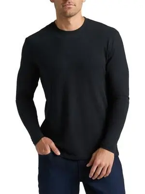 True Classic Classic Long Sleeve Crewneck T-shirt - Black
