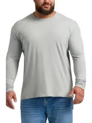 True Classic Classic Long Sleeve Crewneck T-shirt - Steel