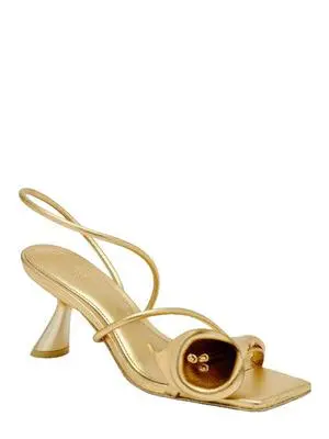 Cult Gaia Ria Calla Lily Slingback Sandal - Brass