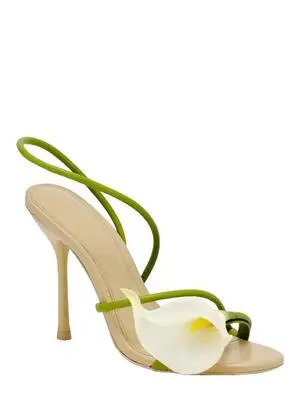 Cult Gaia Cassidy Calla Lily Slingback Sandal - Green Multi