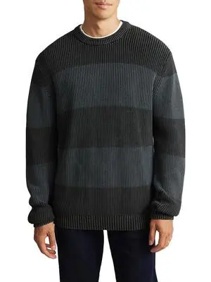 MAVI Colorblock Cotton Sweater - Raven