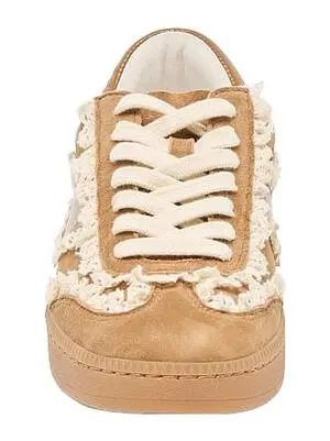 Pink Dolce Vita Notice Lace Sneakers - Brown