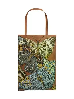 INOUI EDITIONS Butterfly Print Shoulder Bag - Brown