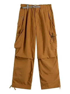 AND WANDER Oversized Cargo Trousers - Light Brown