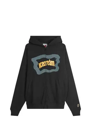 ICECREAM Block Logo Zip Hoodie - Black