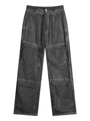 COLE BUXTON Relaxed Cargo Pants - Washed Black