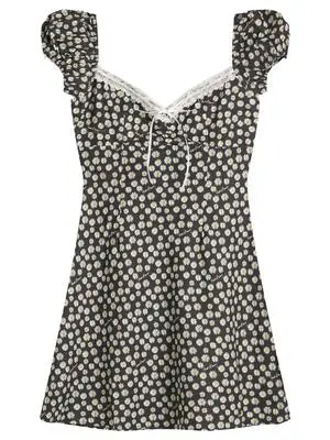 HOUSE OF SUNNY Ditsy Daisy Mini Dress - Multi