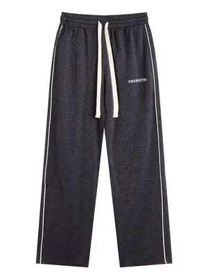 COLE BUXTON Glitter Piped Track Pant - Navy