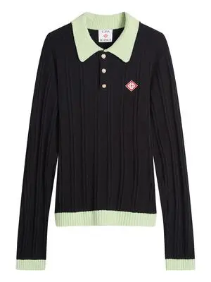 Casablanca Boucle Polo - Black
