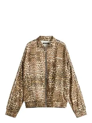COLE BUXTON Piped Track Jacket - Leopard