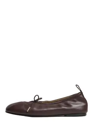 ALOHAS Rosalind Leather Ballet Pumps - Brown