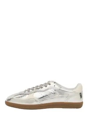 ALOHAS Leather Sneakers Rife Shimmer Silver Cream