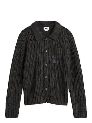 Obey Julian Button-down Sweater - Aspalt