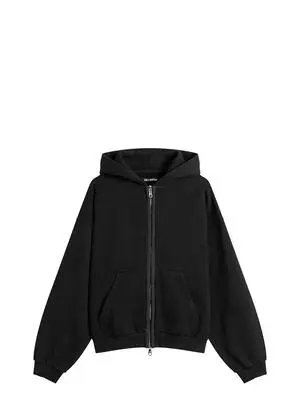 COLE BUXTON Nylon Tape Zipped Hoodie - Vintage Black
