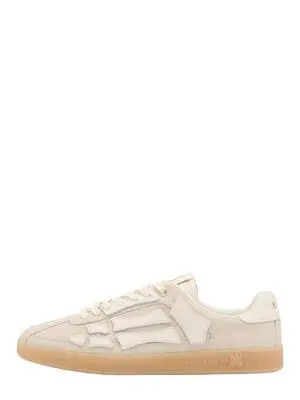 Amiri Croc Debossed Pacific Bones Sneakers - Alabaster
