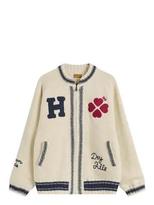 HUMAN MADE Zip-up Knit Cardigan - White