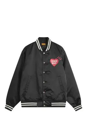 HUMAN MADE Nylon Stadium Jacket - Black