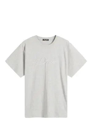 DIME Cursive T-shirt - Heather Grey