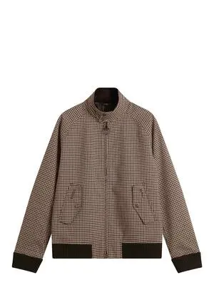 Barbour X Baracuta Porton Showerproof Jacket - Brown Houndstooth