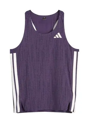 ADIDAS RUNNING Adizero Running Tank Top - Aurora Plum/noble Ink