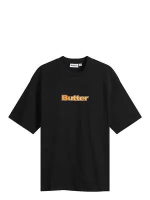 BUTTER GOODS Outline Logo T-shirt - Black
