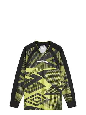 UMBRO Printed Long Sleeve Jersey - Bright Chartreuse