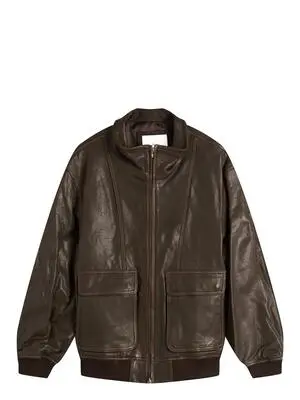 DUNST Leather Jacket - Dark Brown