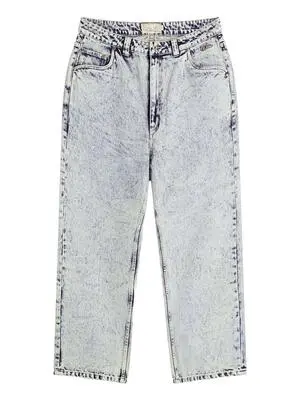 DIME Relaxed Fit Denim Pants - Light Snow Washed