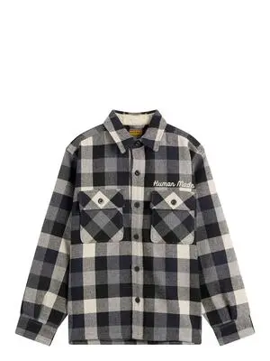 HUMAN MADE Wool Check Shirt Jacket - Black