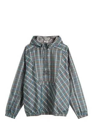UMBRO Checked Cagoule - Grey/blue Check
