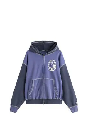 BILLIONAIRE BOYS CLUB Oversized College Zip Hoodie - Indigo