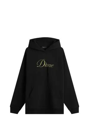 DIME Cursive Hoodie - Black