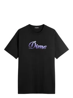 DIME Cursive Cloud T-shirt - Black