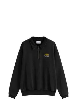 BUTTER GOODS Corp 1/4 Zip Sweatshirt - Black