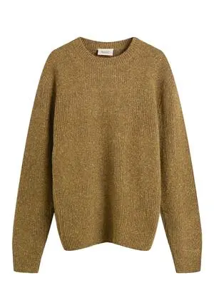 FORET Orbit Jacquard Donegal Jumper - Army