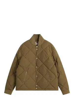 DUBBLEWARE Dubble Down Diamond Quilted Jacket - Military Green