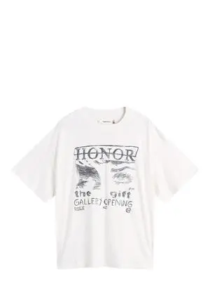 HONOR THE GIFT Art That Reflects T-shirt - Bone