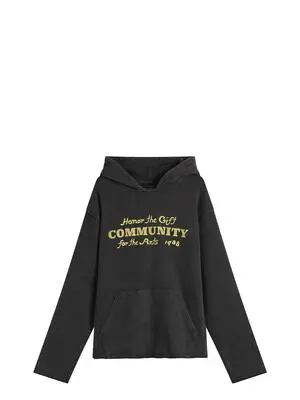 HONOR THE GIFT Vintage Wash Logo Hoodie - Black