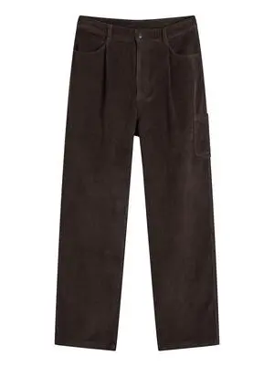FRIZMWORKS Corduroy Wide Leg Trousers - Charcoal