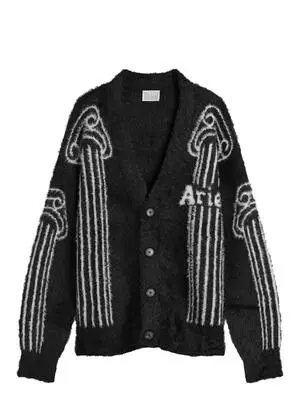 ARIES Oversized Chenille Column Knit Cardigan