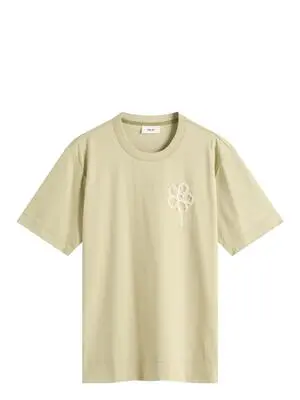Nn07 Pedro Embroidered Flower T-shirt - Sage Green