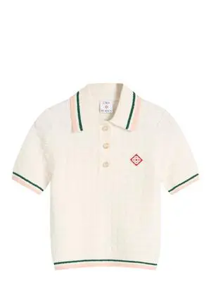 Casablanca Boucle Polo - White