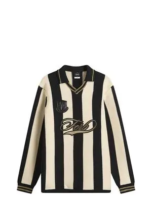 F.C. REAL BRISTOL Stripe Knit Football Shirt - Black