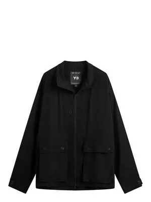 Y3 Zip Through Track Top - Black