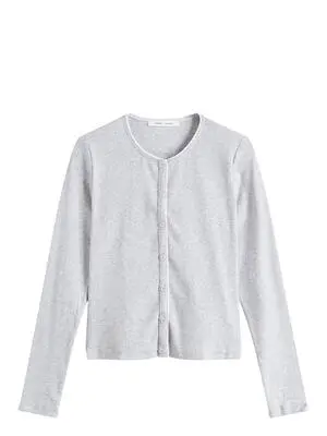 SAMSØE SAMSØE Sajune Long Sleeve Cardigan - Light Grey Mel.