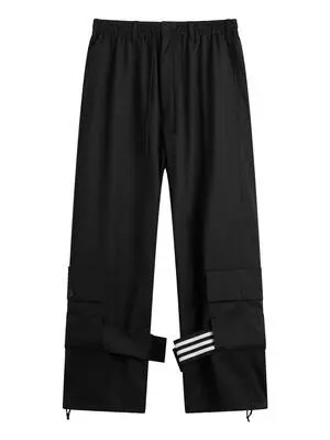 Y3 Three Stripe Cargo Pant - Black